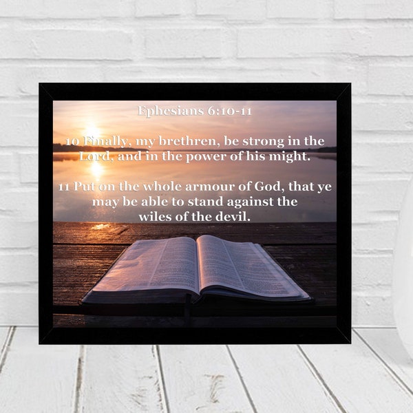 Ephesians 6 10 - Etsy