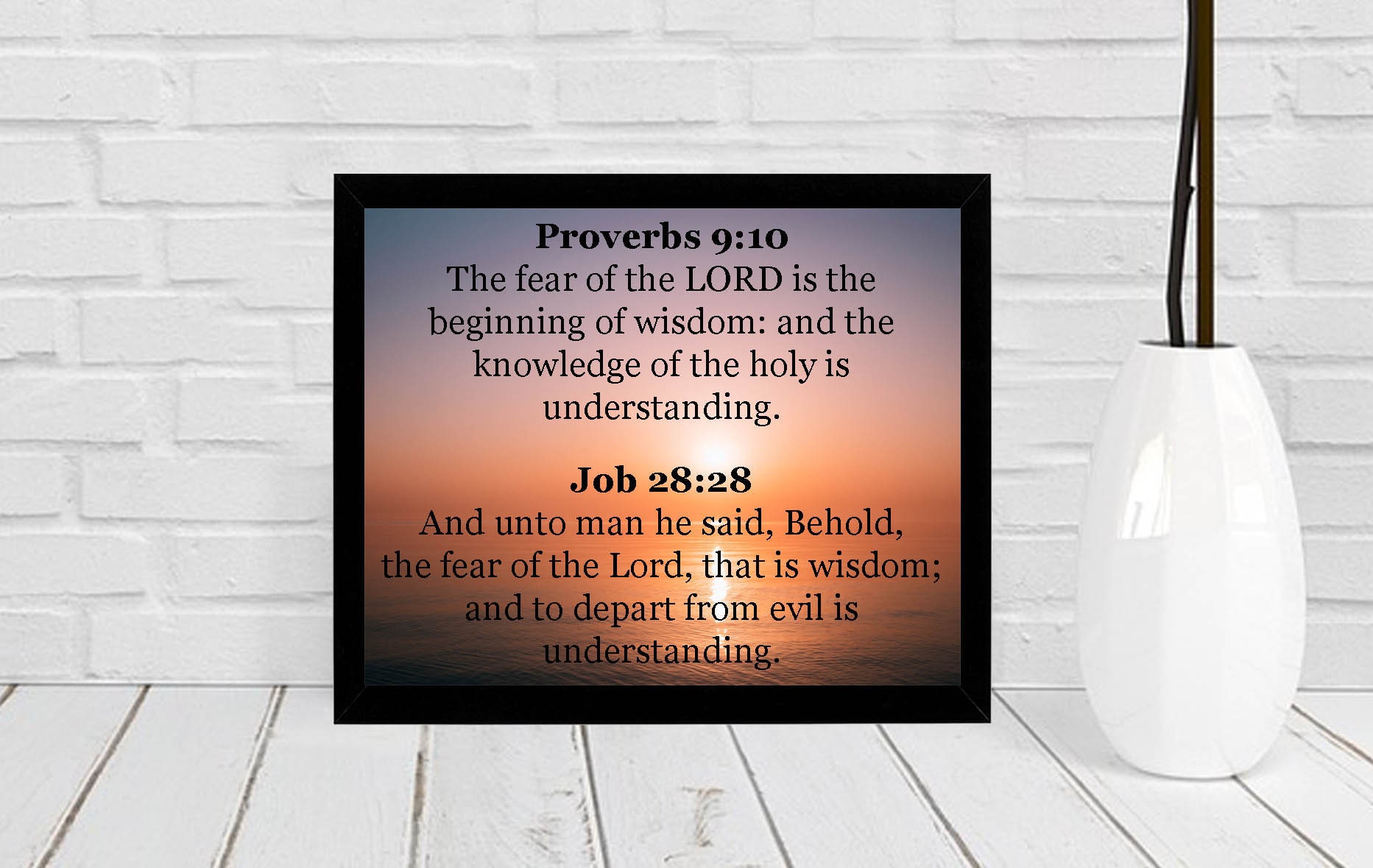 Bible Verse Printable, Proverbs 9, Job 28, Scripture Wall Art, Jesus is ...