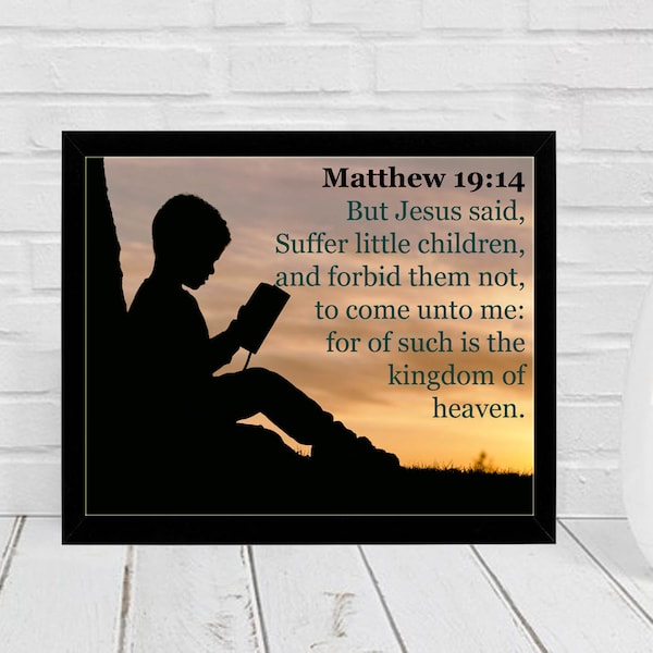 Matthew 19 14 - Etsy