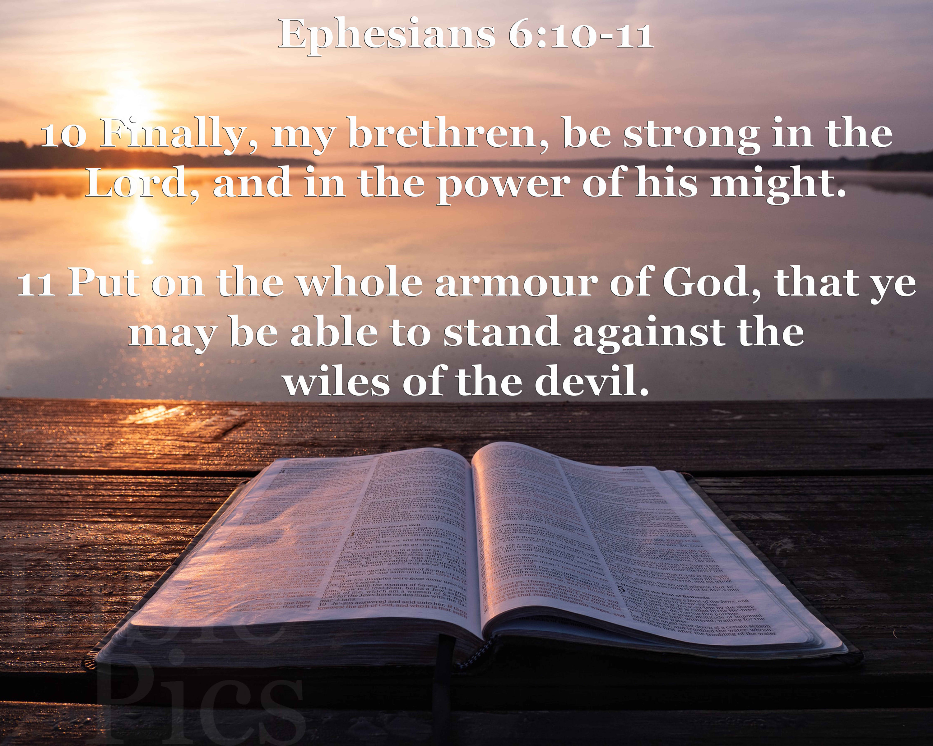 Bible Verse Printable, Ephesians 6:10-11 KJV, Scripture Wall Art, Jesus ...