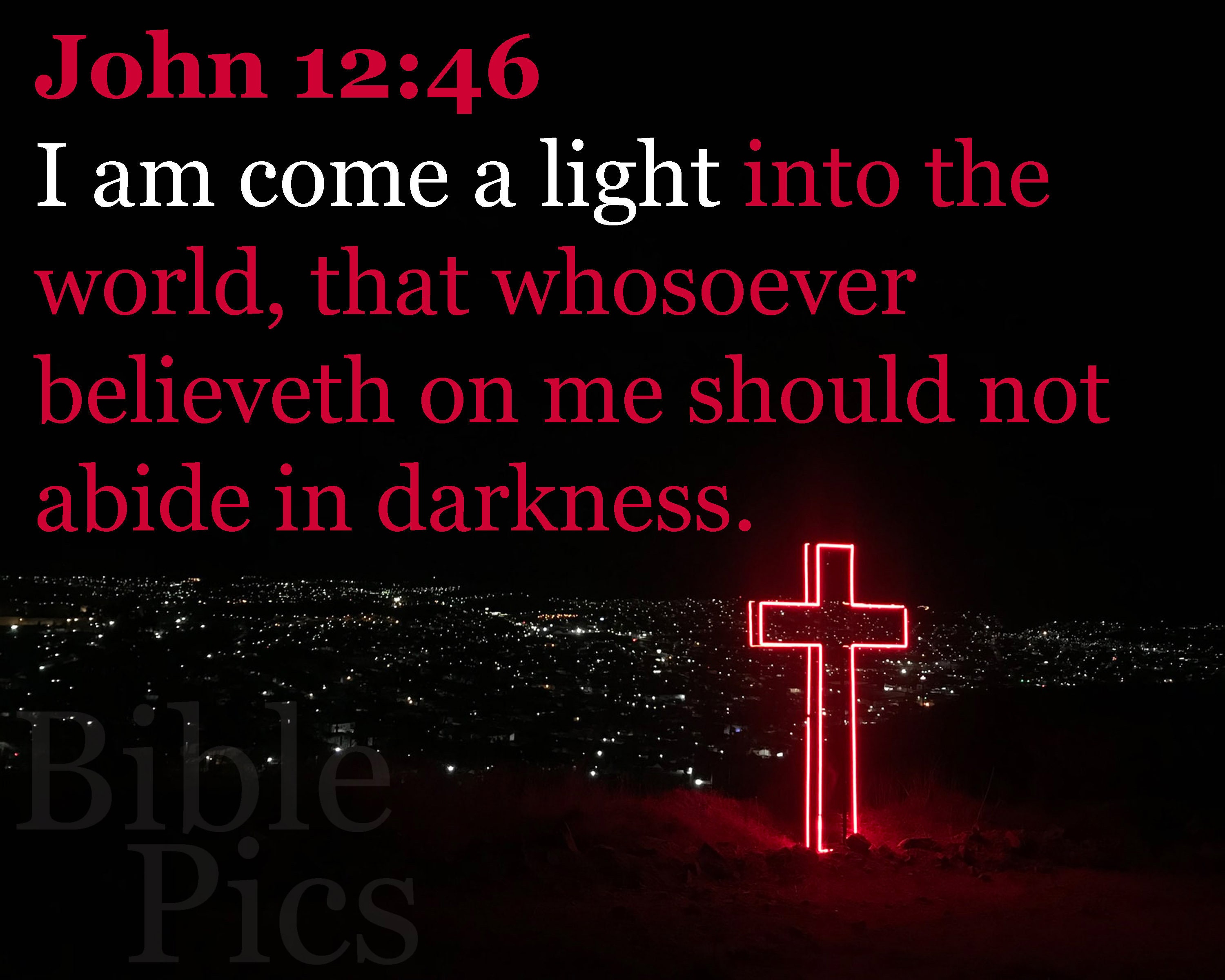 Bible Verse Printable, John 12:46, Scripture Wall Art, Modern Scripture ...