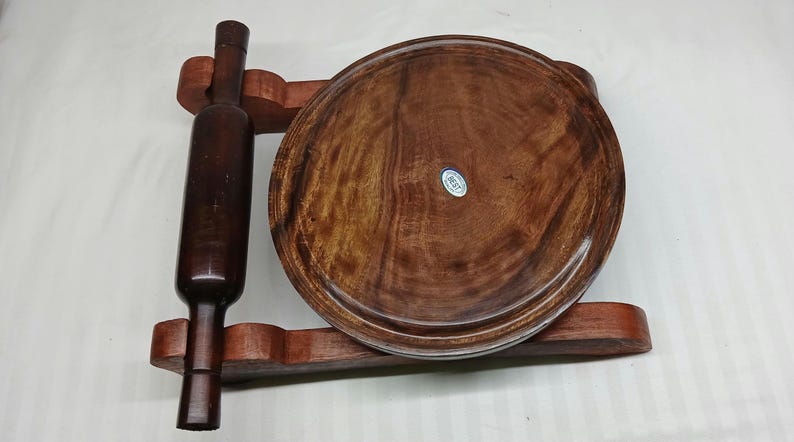 Wooden Chakla Belan Set: Traditional Indian Roti & Paratha Maker - Etsy ...