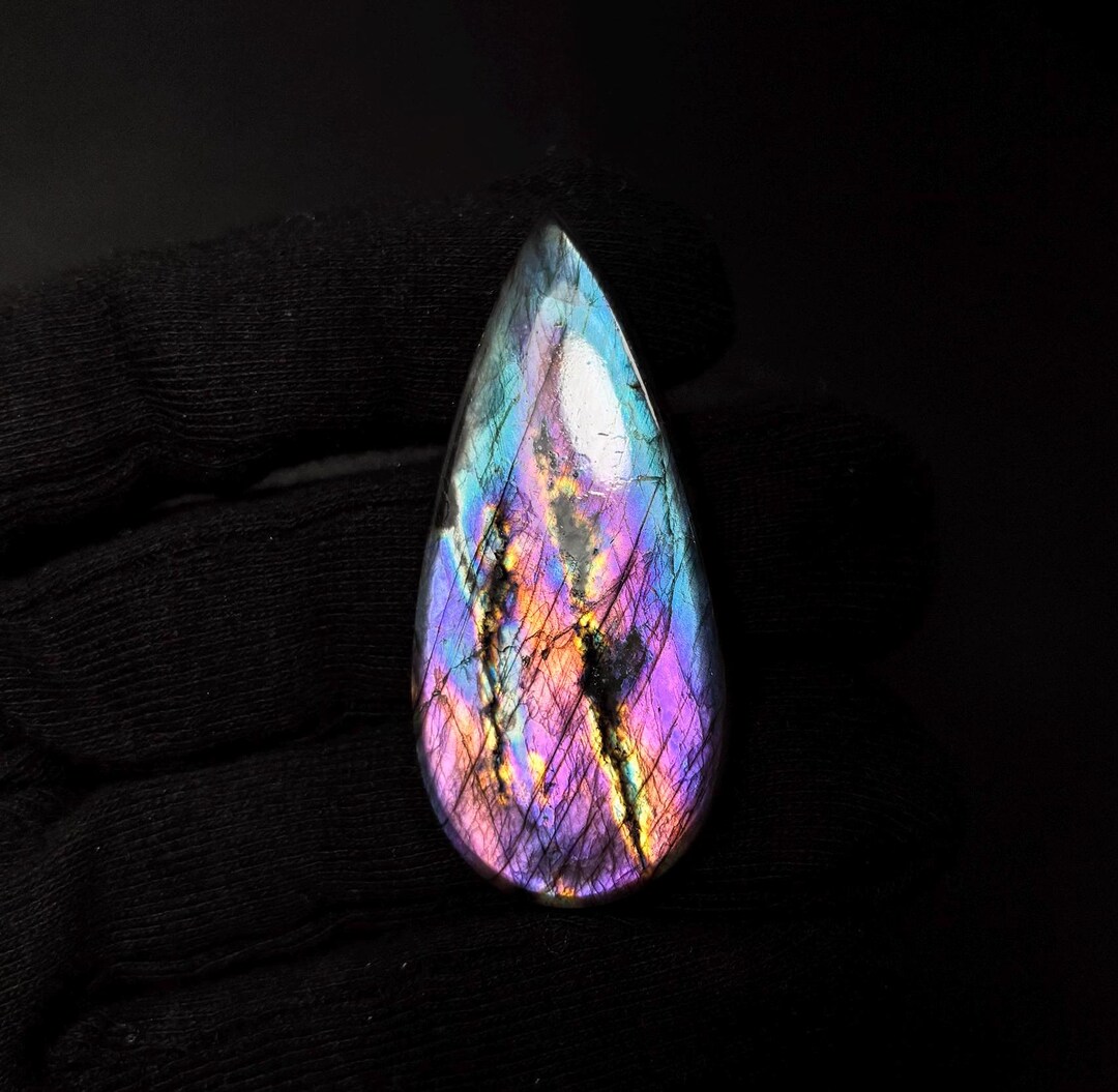 Spectrolite Purple Labradorite Gemstone Cabochon for Jewelry Making 100 ...
