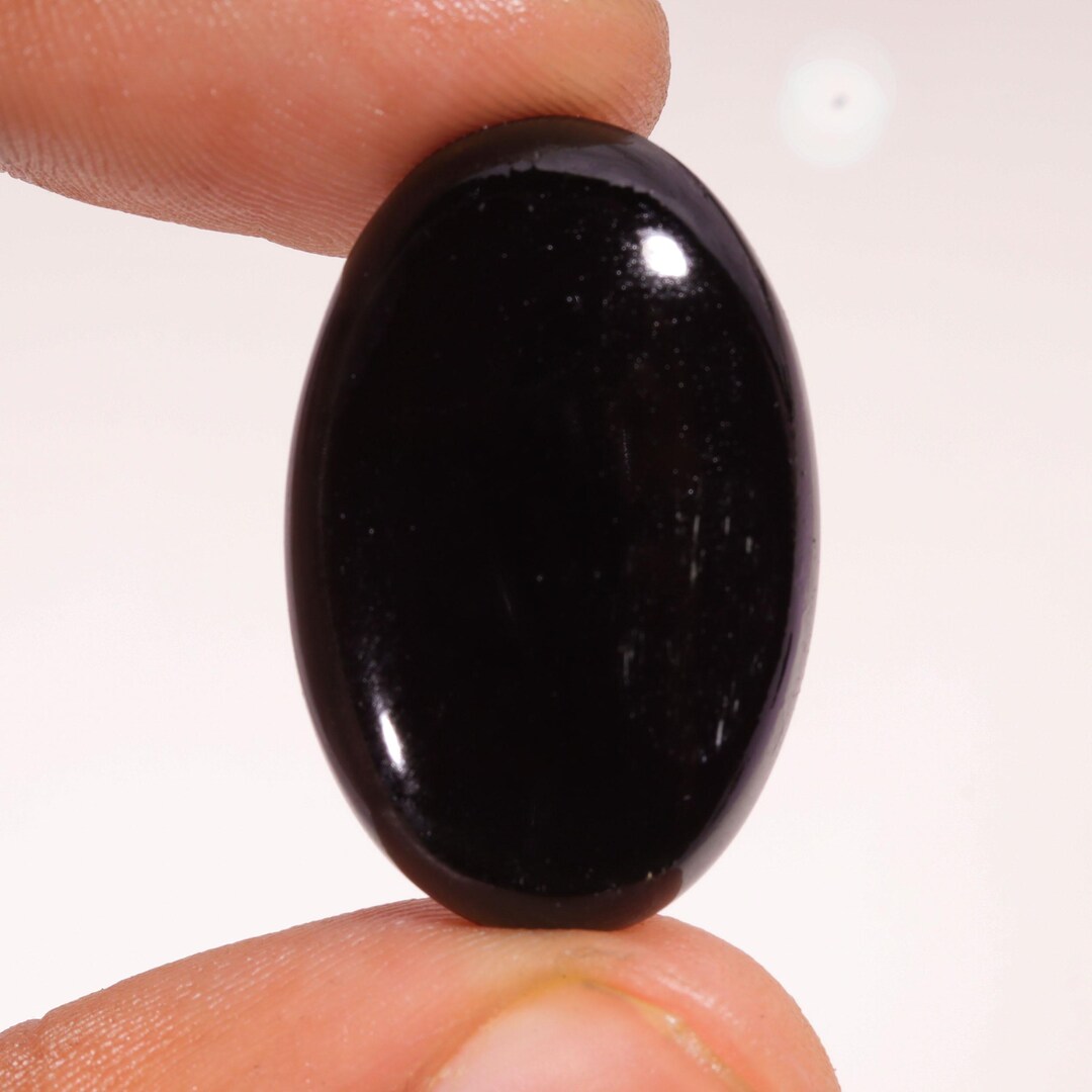 Silver Sheen Obsidian Oval Shape Cabochon Loose Gemstone for Making ...
