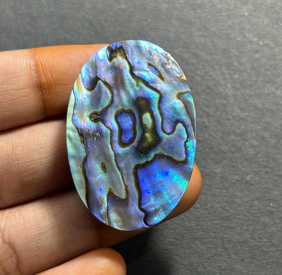 Natural Rainbow Calibrated Abalone Shell. 39x25 Mm. 50.ct - Etsy