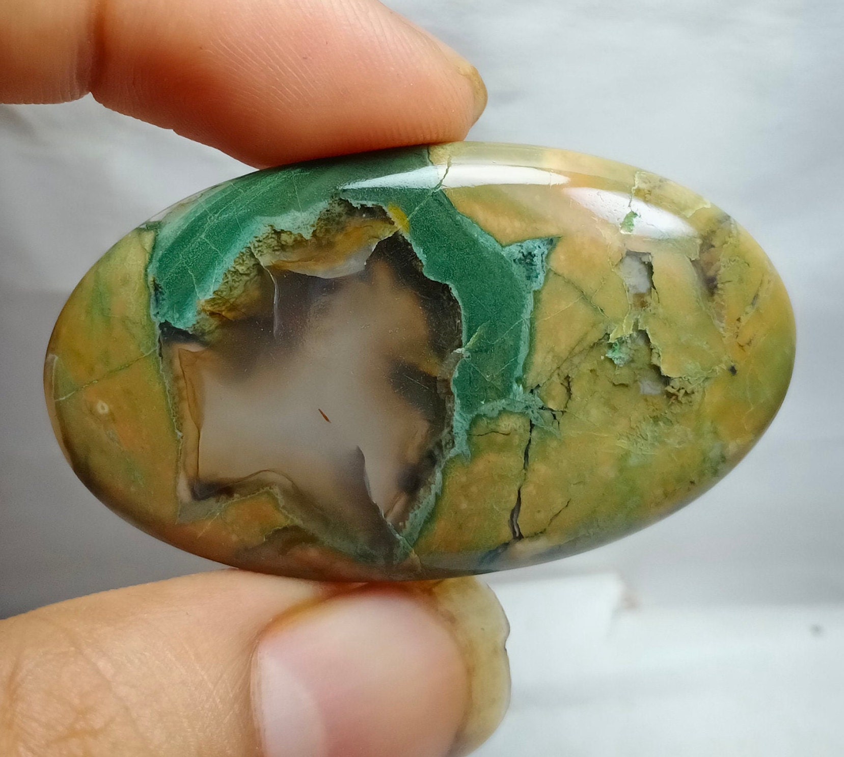 Amazing Natural Rhyolite Cabochon Top Grade Green Rhyolite | Etsy