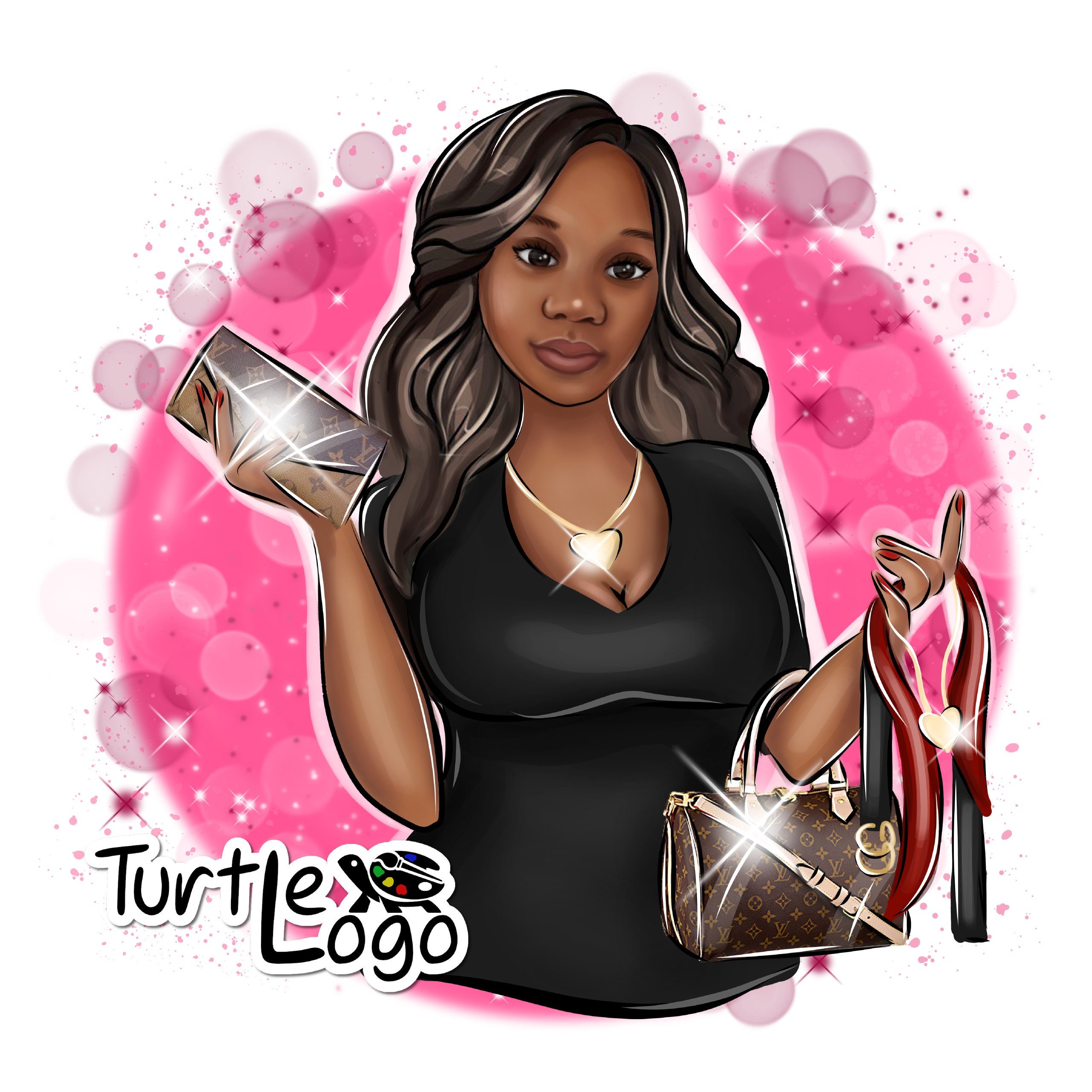 Professional Portrait Logo, Custom Cartoon Logo, Fashion Logo, Beauty ...