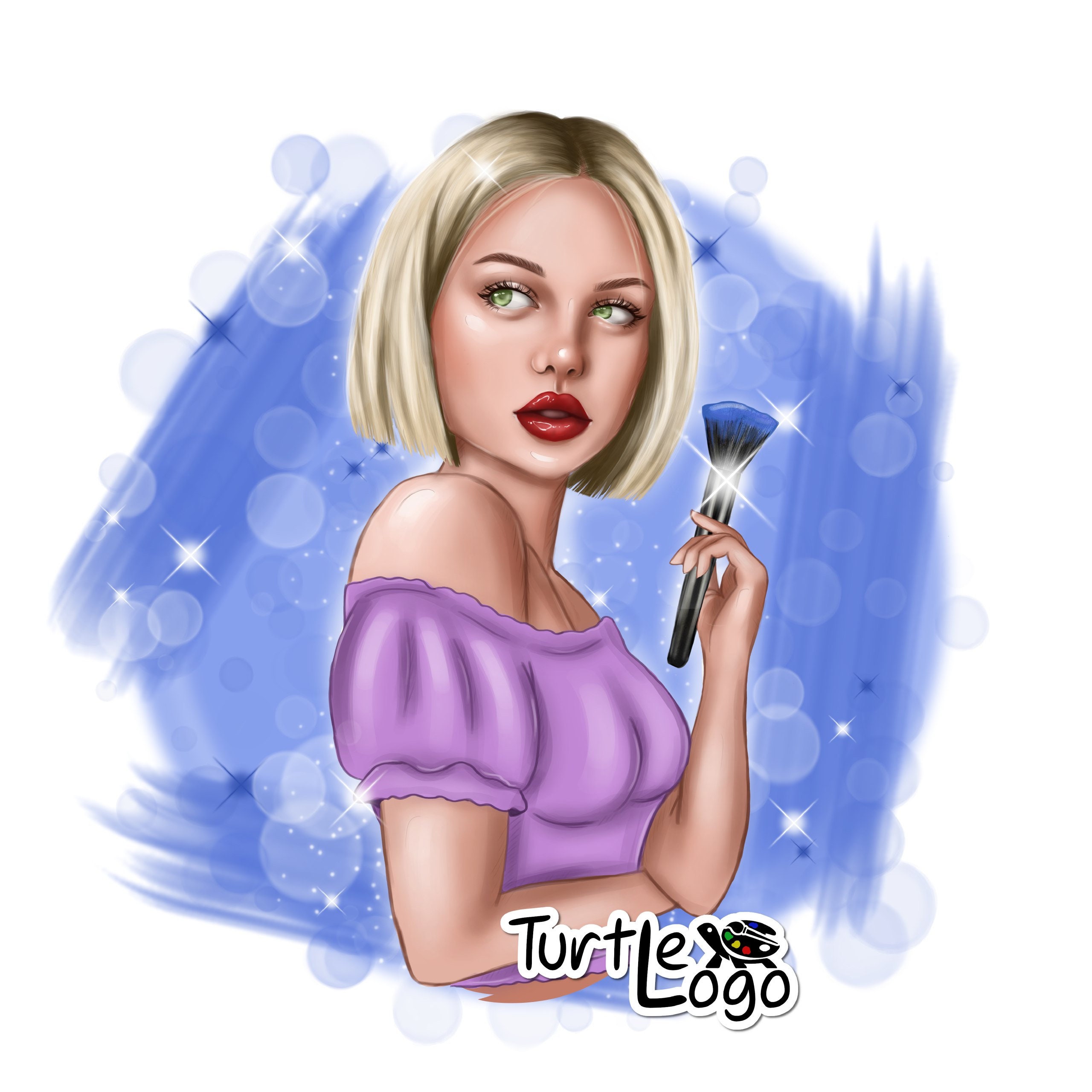 Professional Portrait Logo, Custom Cartoon Logo, Fashion Logo, Beauty ...