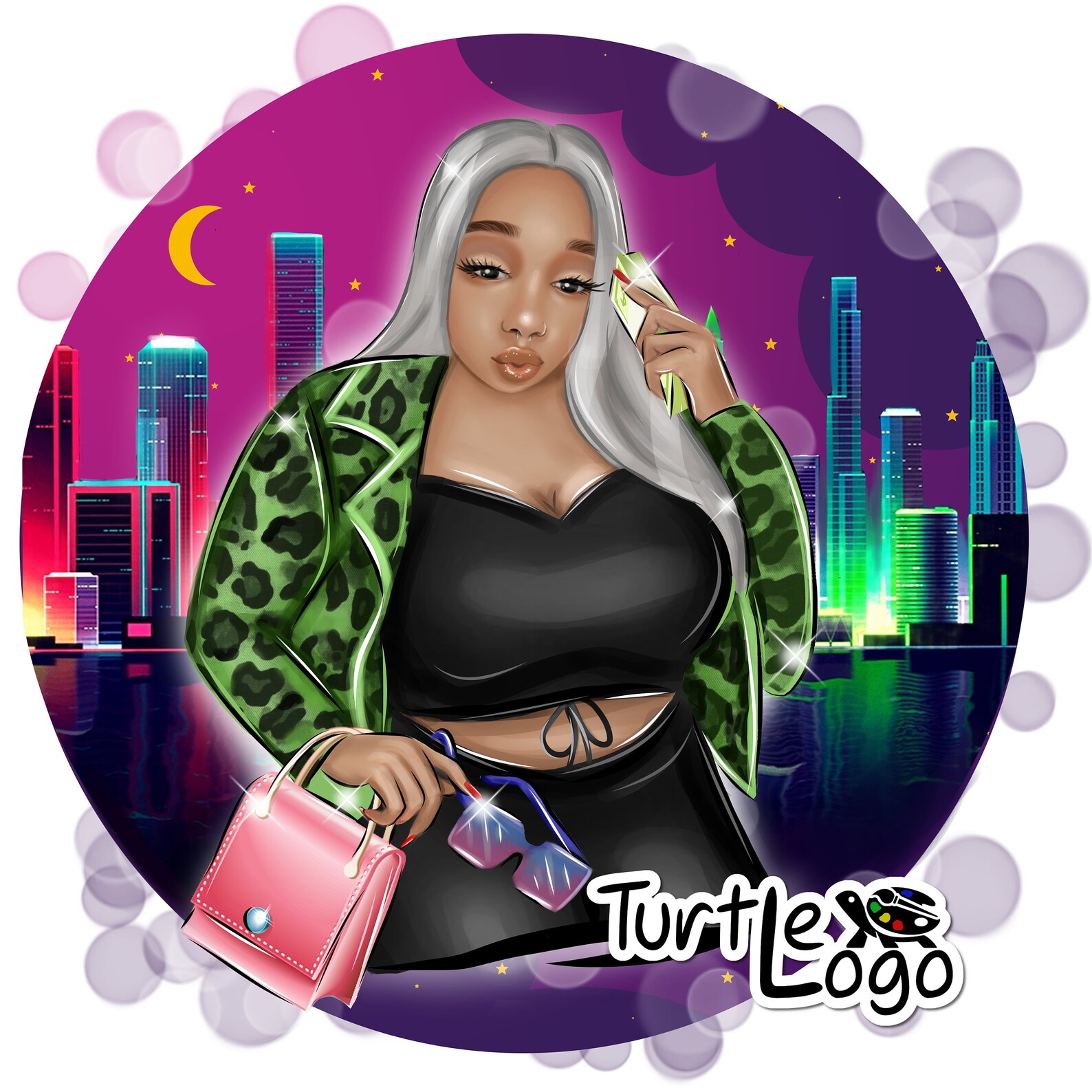 Professional Portrait Logo, Custom Cartoon Logo, Fashion Logo, Beauty ...