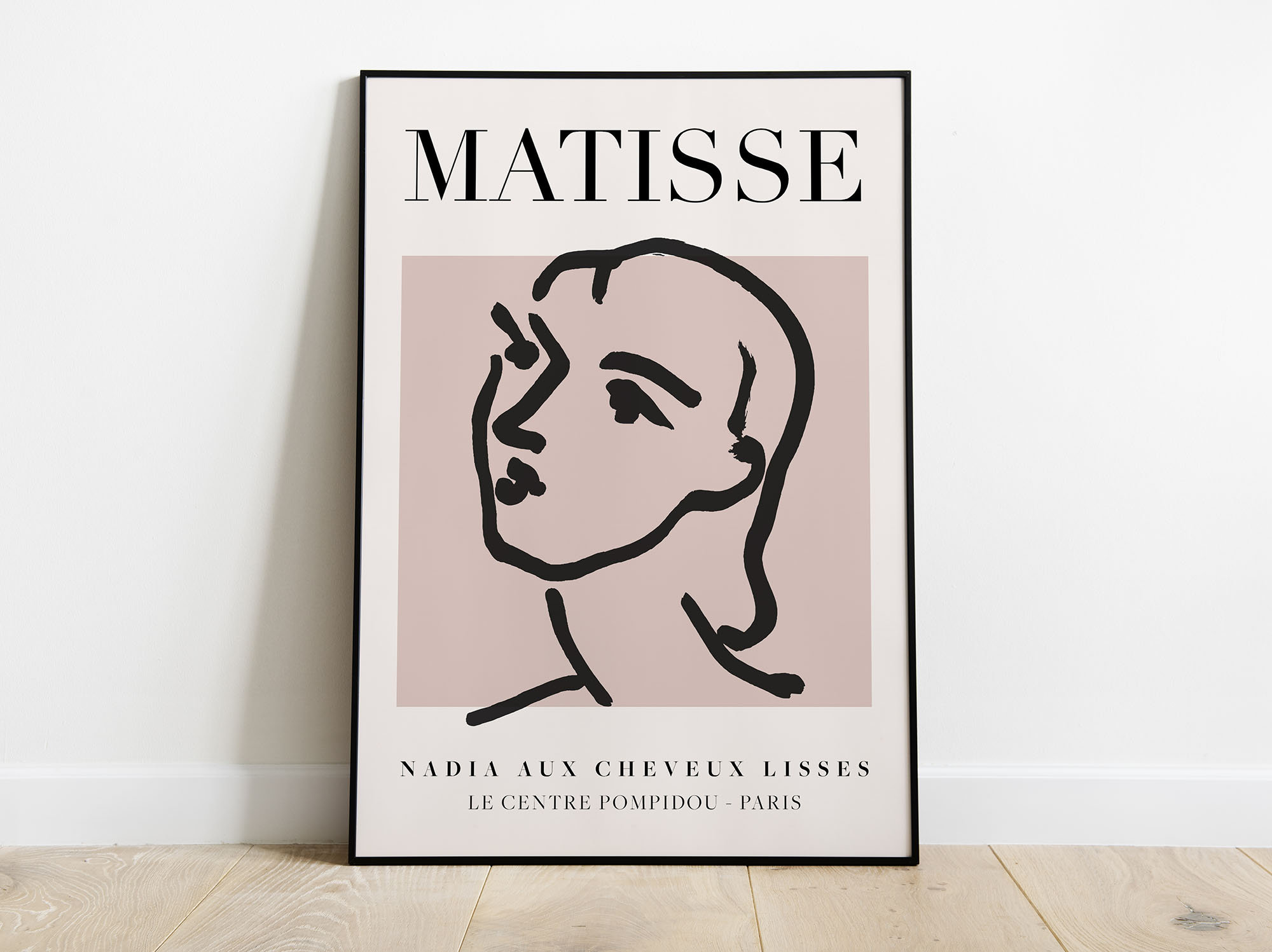 Henri Matisse - Nadia, Exhibition Vintage Line Art Poster, Minimalist ...