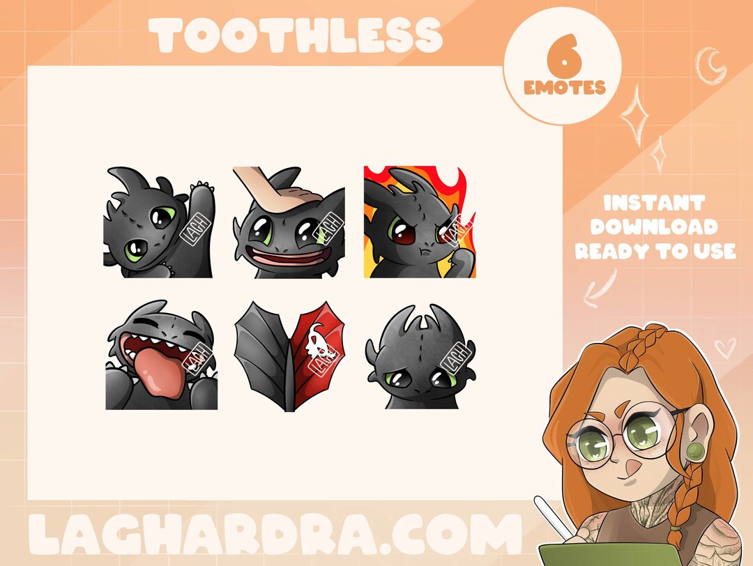 3 DRAGONS Emotes for Twitch/discord/betterttv part 2 - Etsy