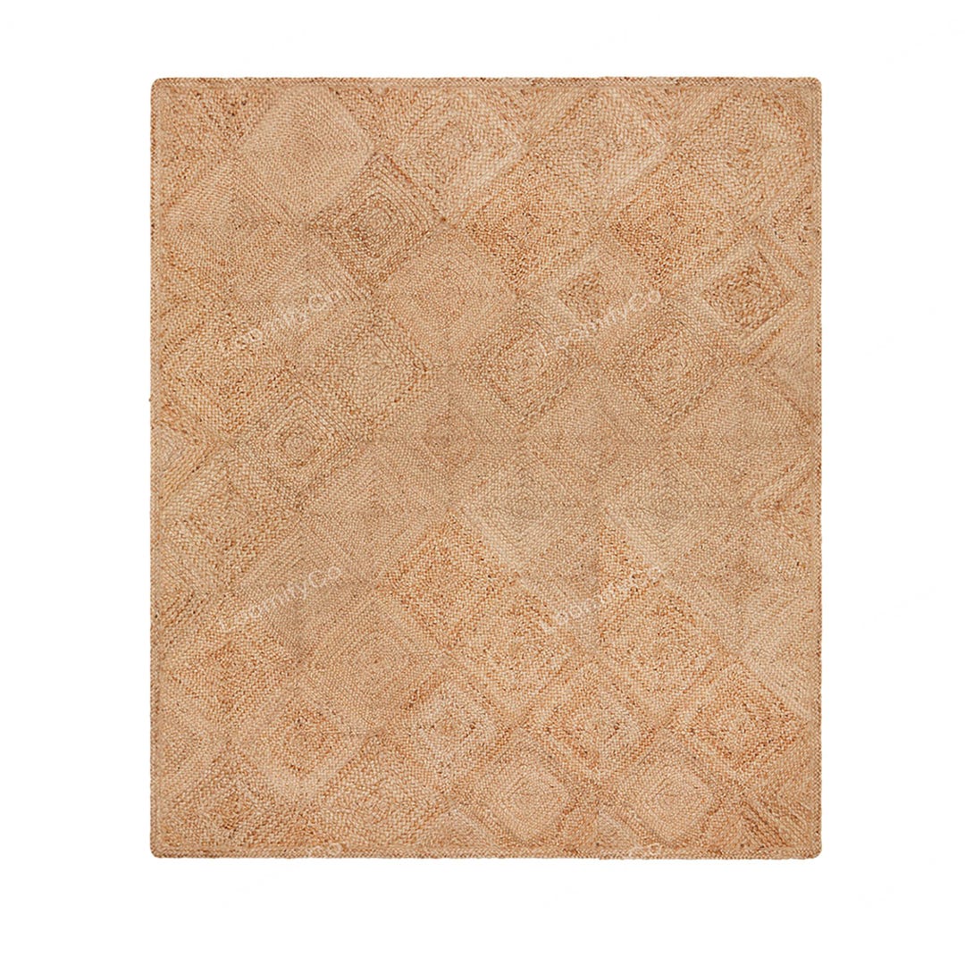 Square Jute Rug, Seagrass Area Rug, Natural Straw Braided Jute Area Rug ...