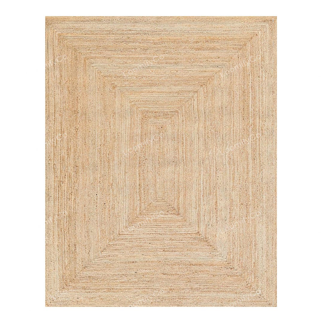 Natural Jute Rug Square Jute Braided Rug Bohemian Jute Rug Rectangular ...
