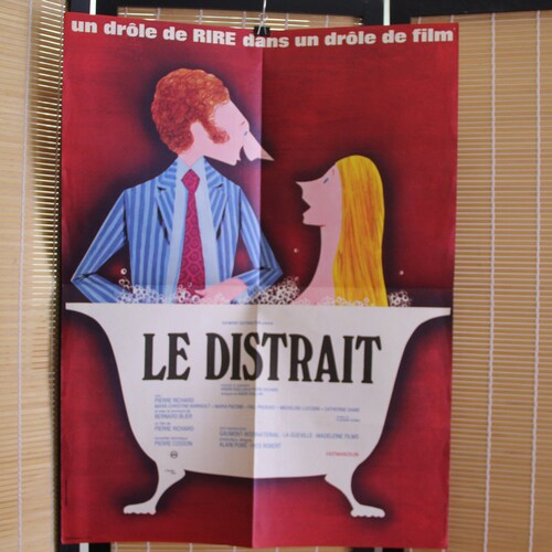 factory sale outlet Le Distrait Original Poster France Pierre Richard ...