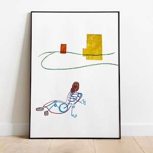 Christina's Lament: Abstract Minimalist Drawing | Etsy