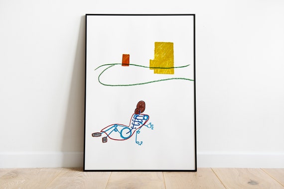 Christina's Lament: Abstract Minimalist Drawing - Etsy UK