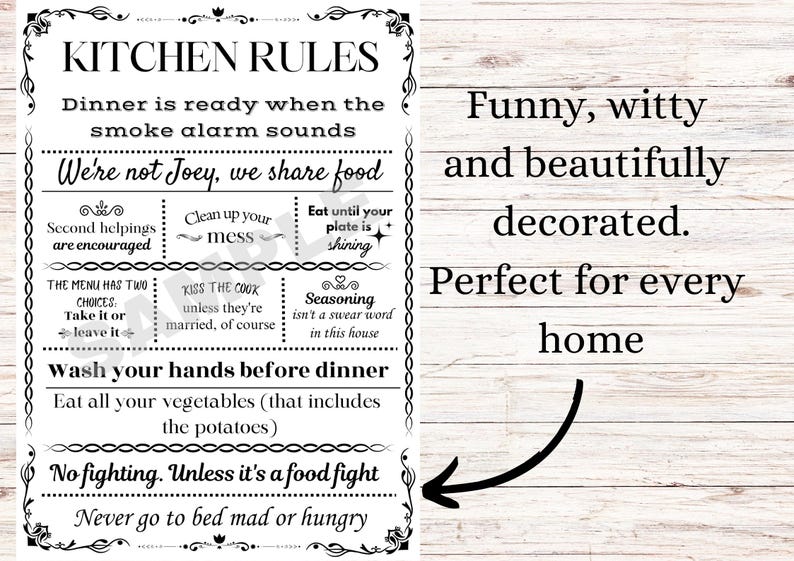 House Posters Funny House Rules Witty Posters Bathroom Rules Bathroom ...