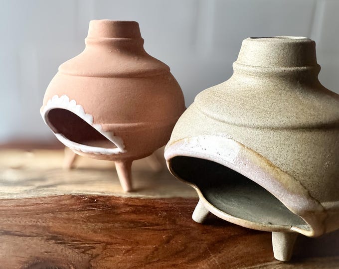 Mini Chiminea Incense Burner – Handmade Ceramic Aromatherapy Decor - Etsy