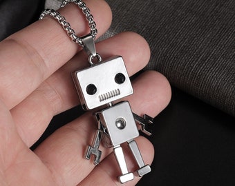 Robot Pendant - Etsy