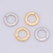 18K Gold Filled Spacer Beads,micropavé CZ Gold Spacer Beads Oval Charms ...