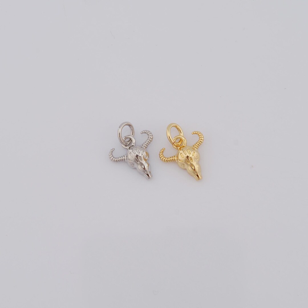 Gold Sheep Charms, 18K Gold Filled Animal Pendant, Sheep Necklace for ...