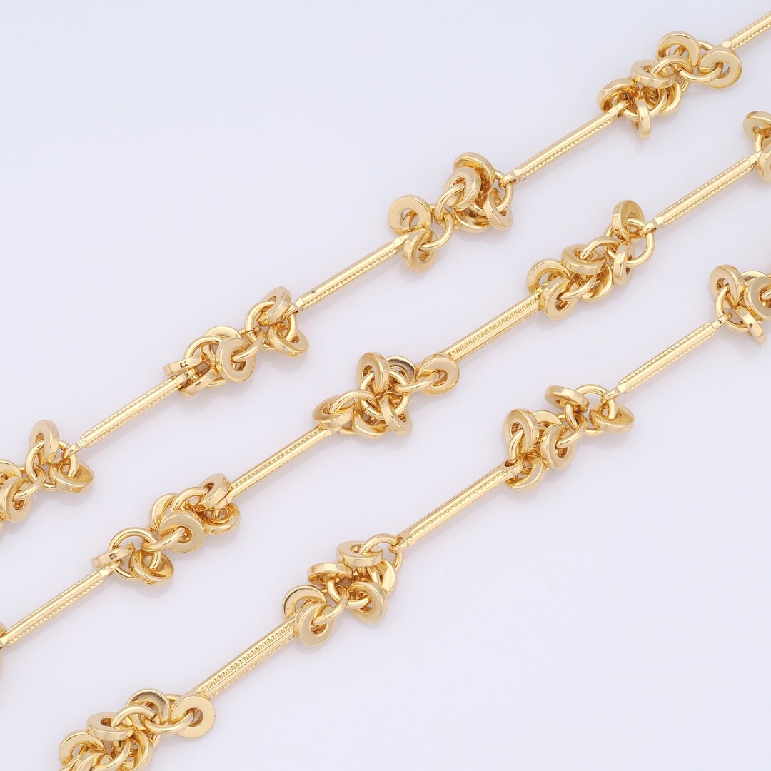 Gold Satellite Chain, 18K Gold Filled Semi Finished Chain, Specialty ...