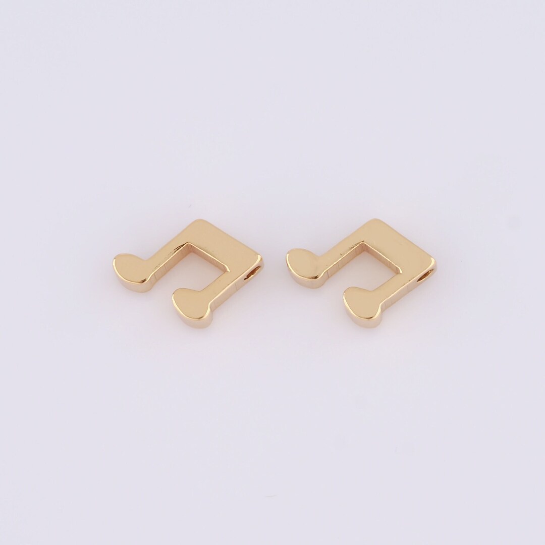 Dainty Musical Note Charms 18K Gold Filled Musical Note Pendant ...