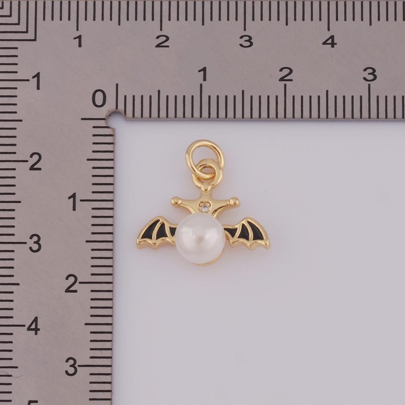 Gold Bat Charms,18k Gold Filled Bat Pendant,micropavé CZ Bat Necklace ...
