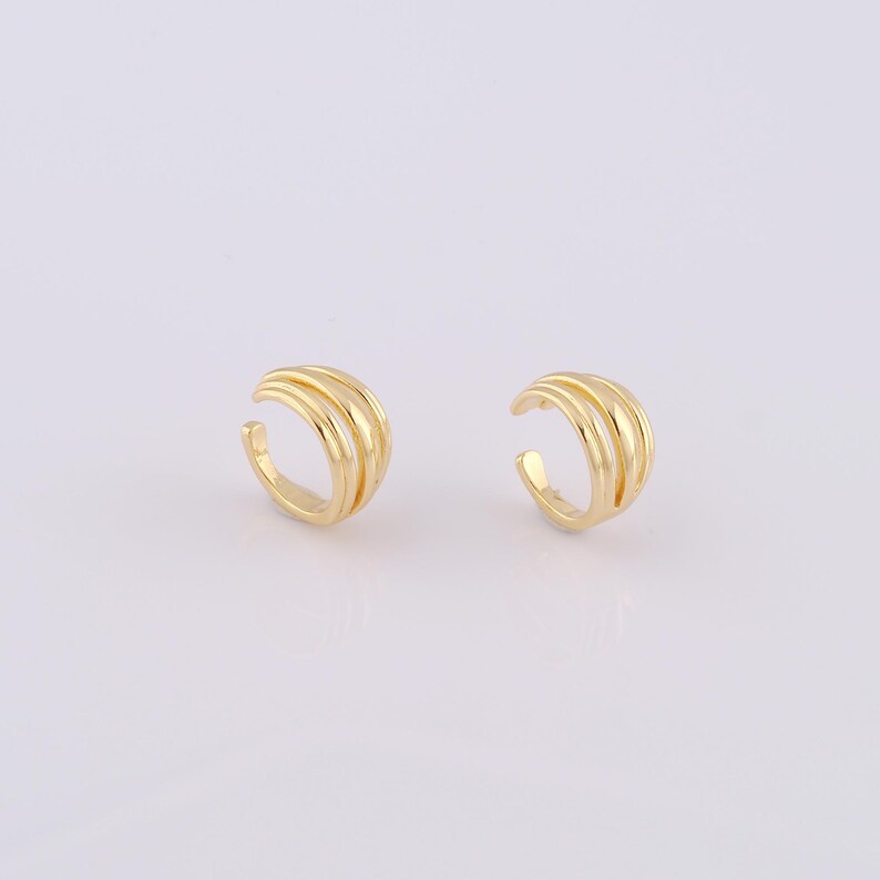 Gold Ear Clips,18k Gold Filled Ear Cuffs,small Hoop Cartilage Earrings,hypoallergenic-birthday ...