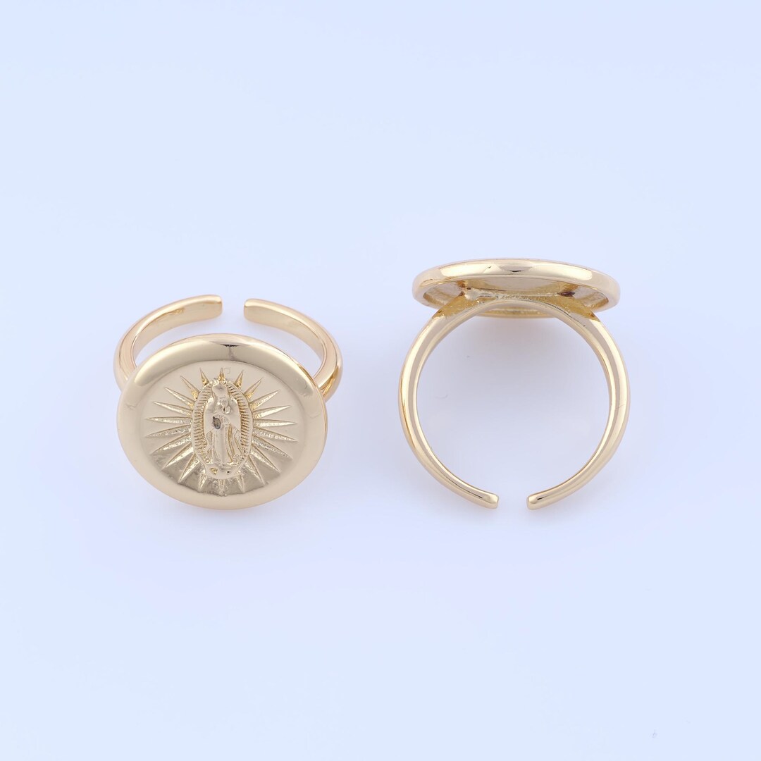 Gold Dainty 18K Gold Filled Virgin Mary Rings,gold Religious Rings ...