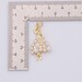 Gold Model Charms,18k Gold Filled Model Pendant,micropavé CZ Model ...