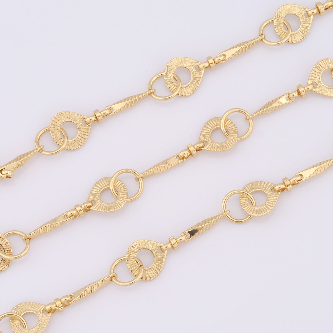 Gold Satellite Chain, 18K Gold Filled Semi Finished Chain, Specialty ...