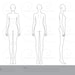 9‑head Female Fashion Croquis Template • Front + Back + Side • Instant ...