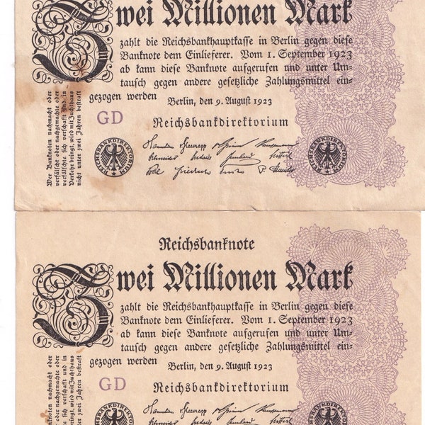German Banknotes - Etsy