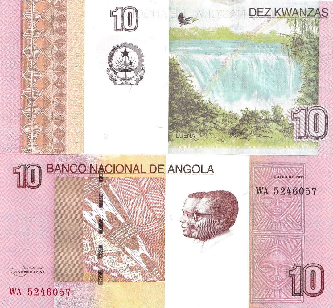 Various Angola Banknotes, 10 Kwanzas, UNC Banknote, Paper Money - Etsy