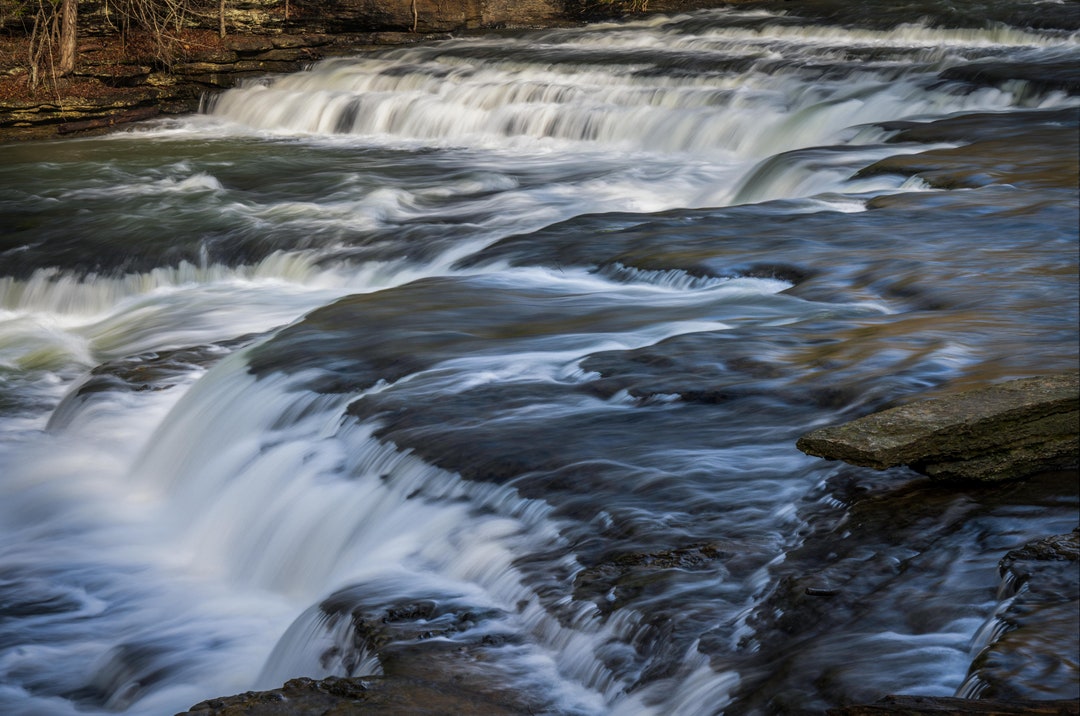 Falling Water River print | Modern Landscape Photography | Wall Art ...