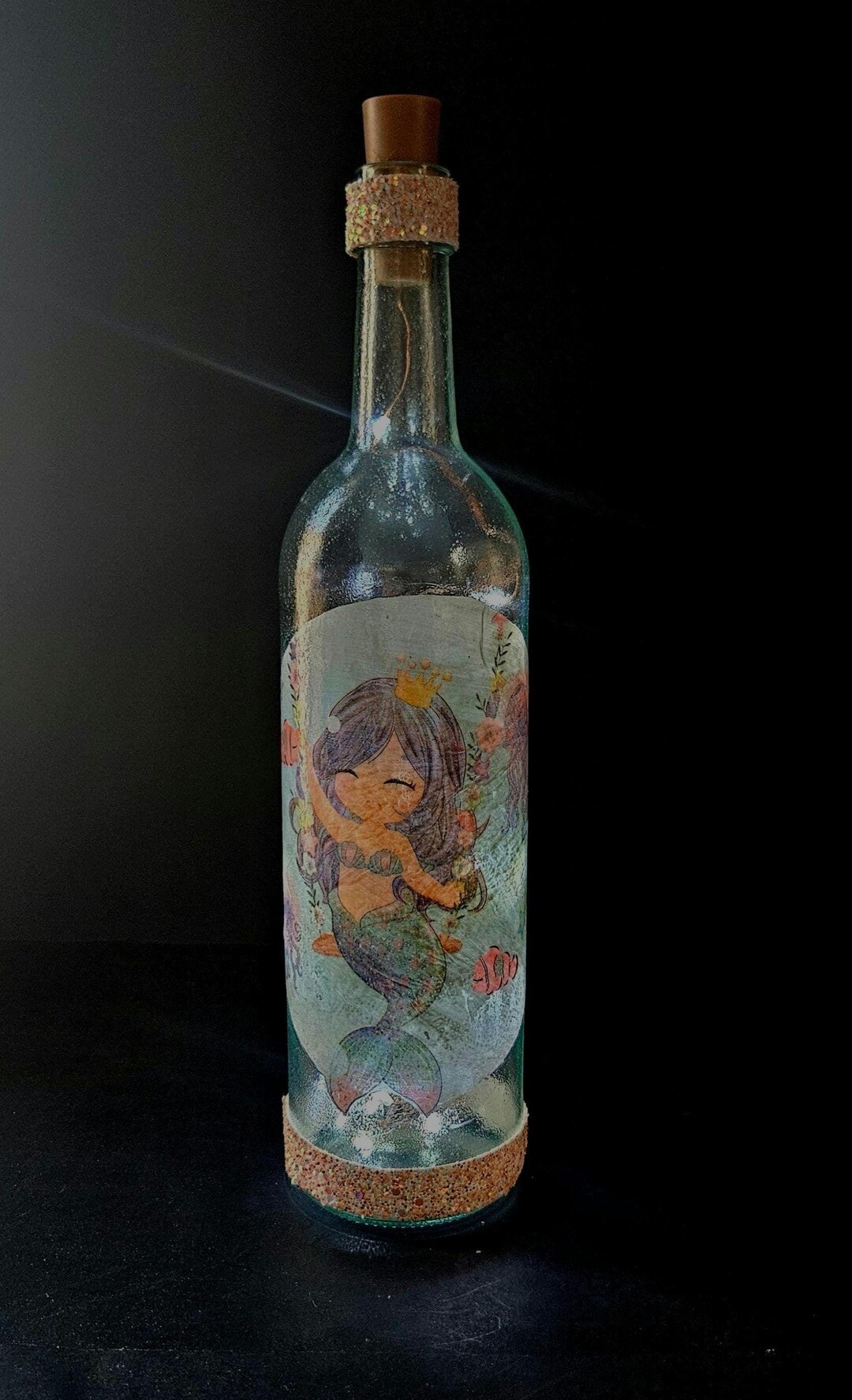Little Mermaid Light up Bottle - Etsy