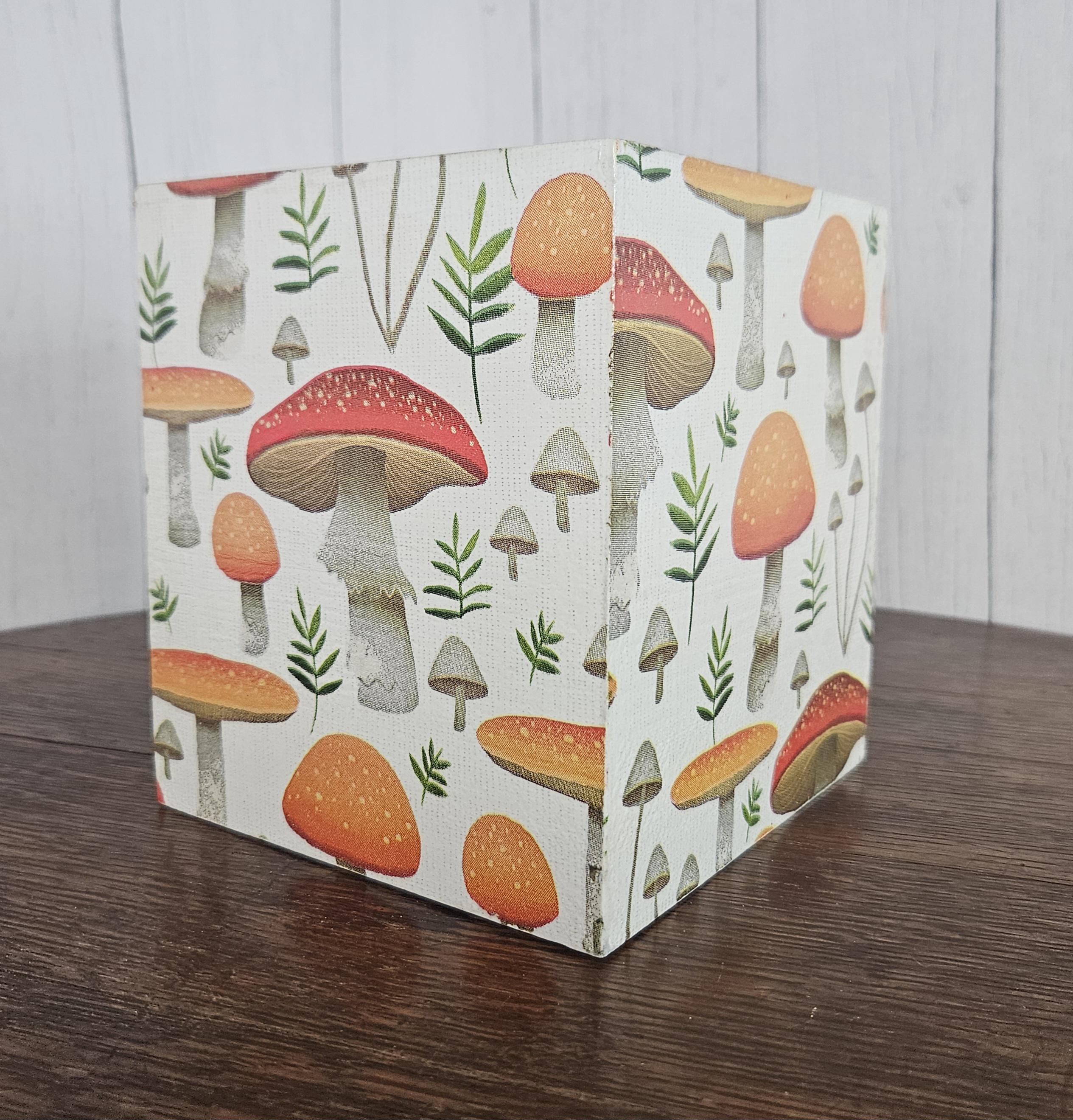 Colorful Mushroom Tissue Box - Etsy