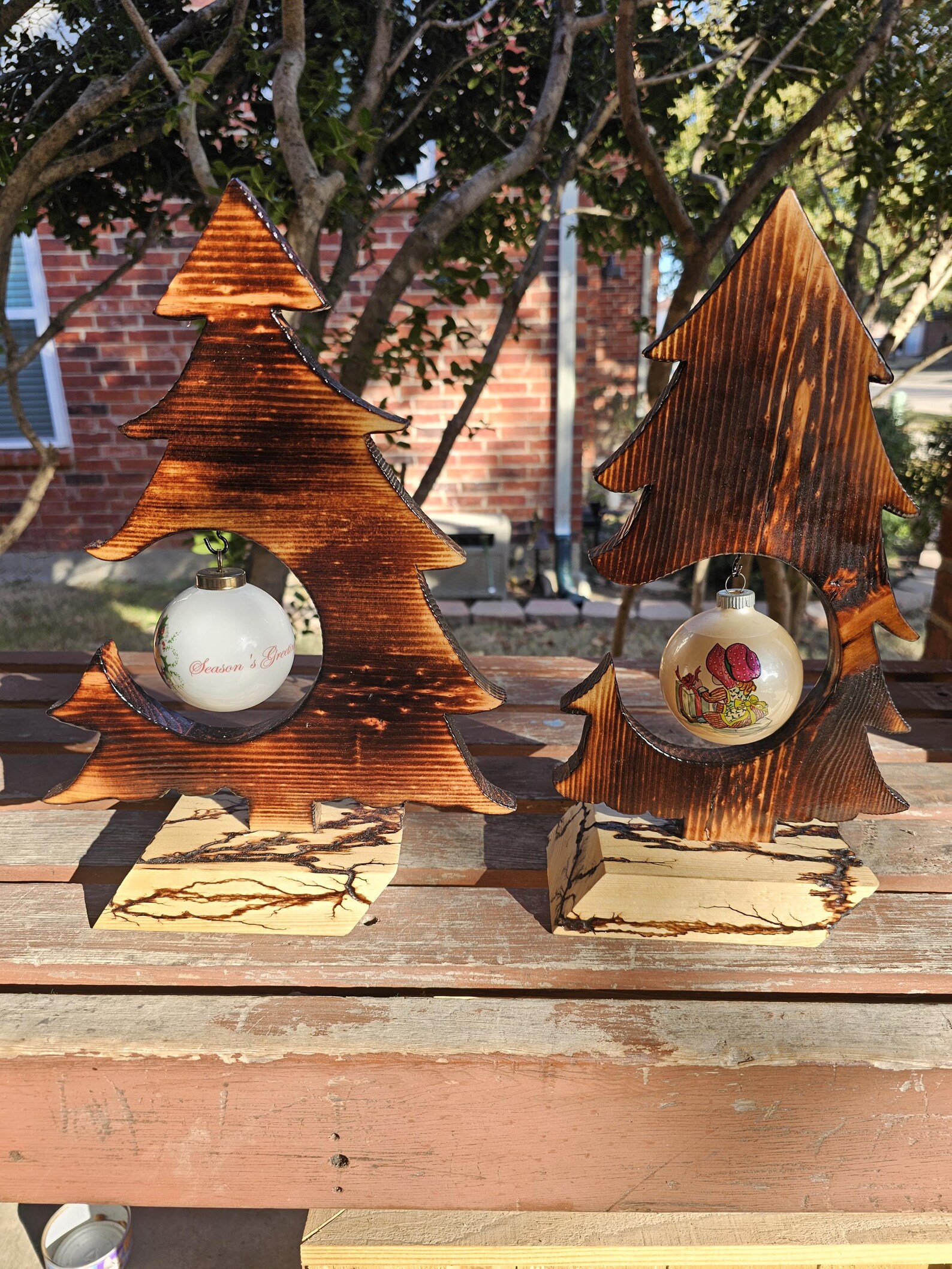Handmade Christmas Tree Ornament Display - Etsy