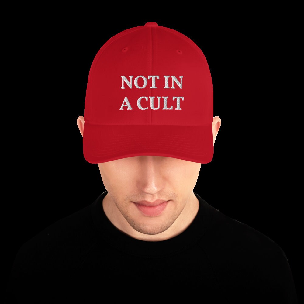 Not in A Cult Hat Cap White Embroidery - Etsy