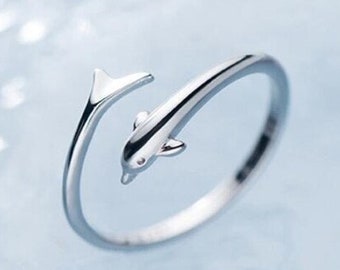 Dolphin Wrap Around Ring - Etsy