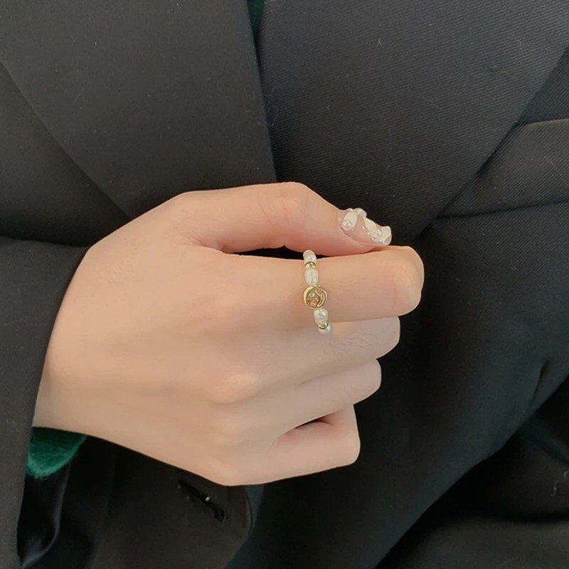 Smiley Face Ring Smiley Ring Adjustable Ring Minimalist - Etsy