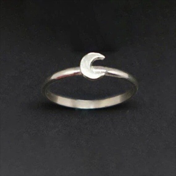 Celestial Ring Moon Ring Crescent Moon Ring Set for Matching - Etsy