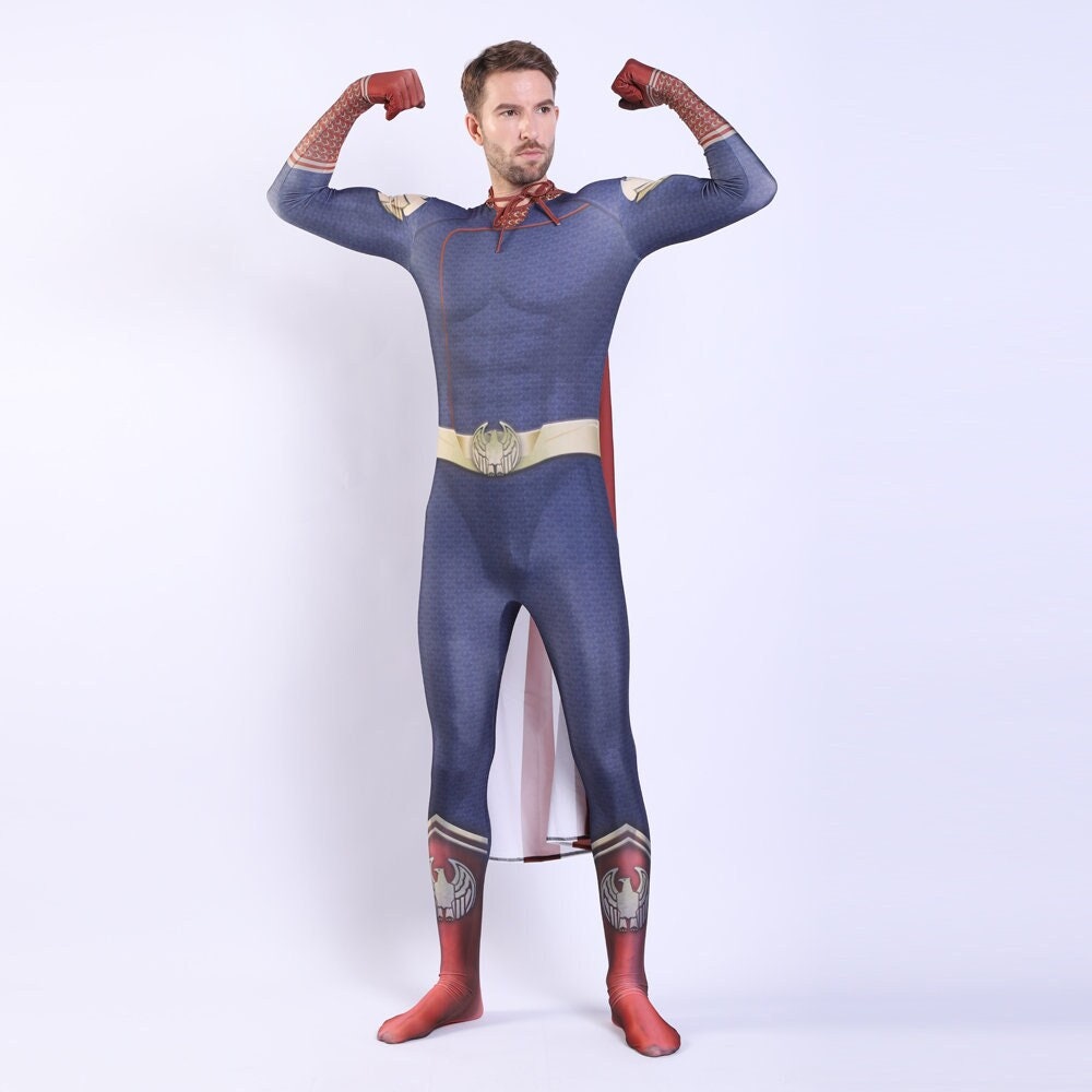 The Boys Homelander Cosplay Costumes Adults Kids Spandex Zentai Suit ...