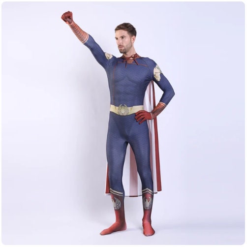 The Boys Homelander Cosplay Costumes Adults Kids Spandex Zentai Suit ...