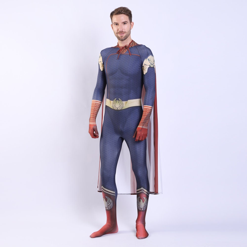 The Boys Homelander Cosplay Costumes Adults Kids Spandex Zentai Suit ...