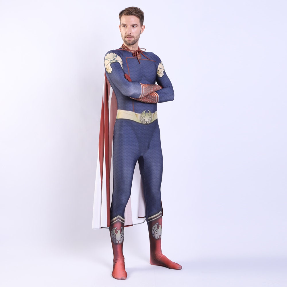 The Boys Homelander Cosplay Costumes Adults Kids Spandex Zentai Suit ...