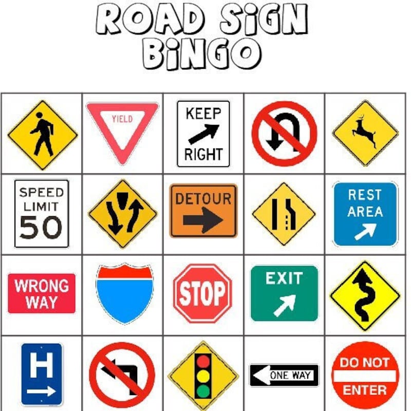 Printable Road Signs - Etsy