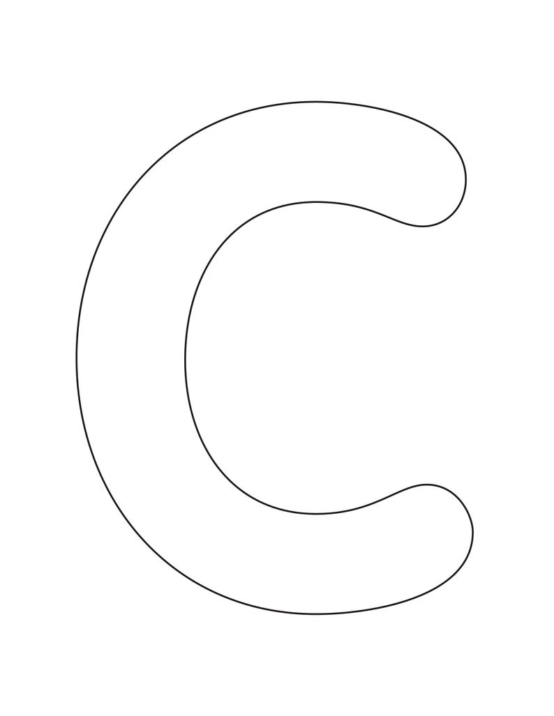 Alphabet Outline Letter Printable - Etsy