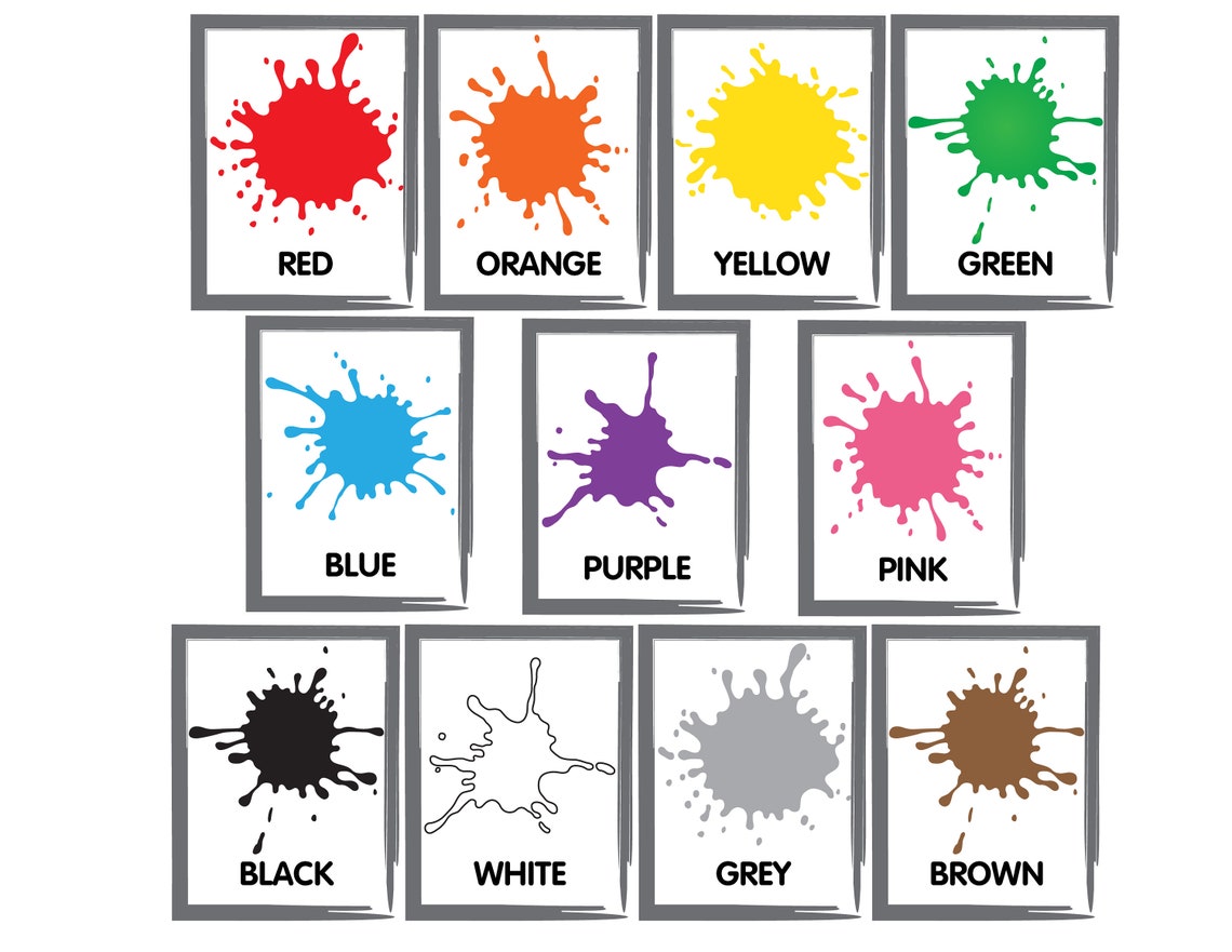 Color of the Week Printable - Etsy